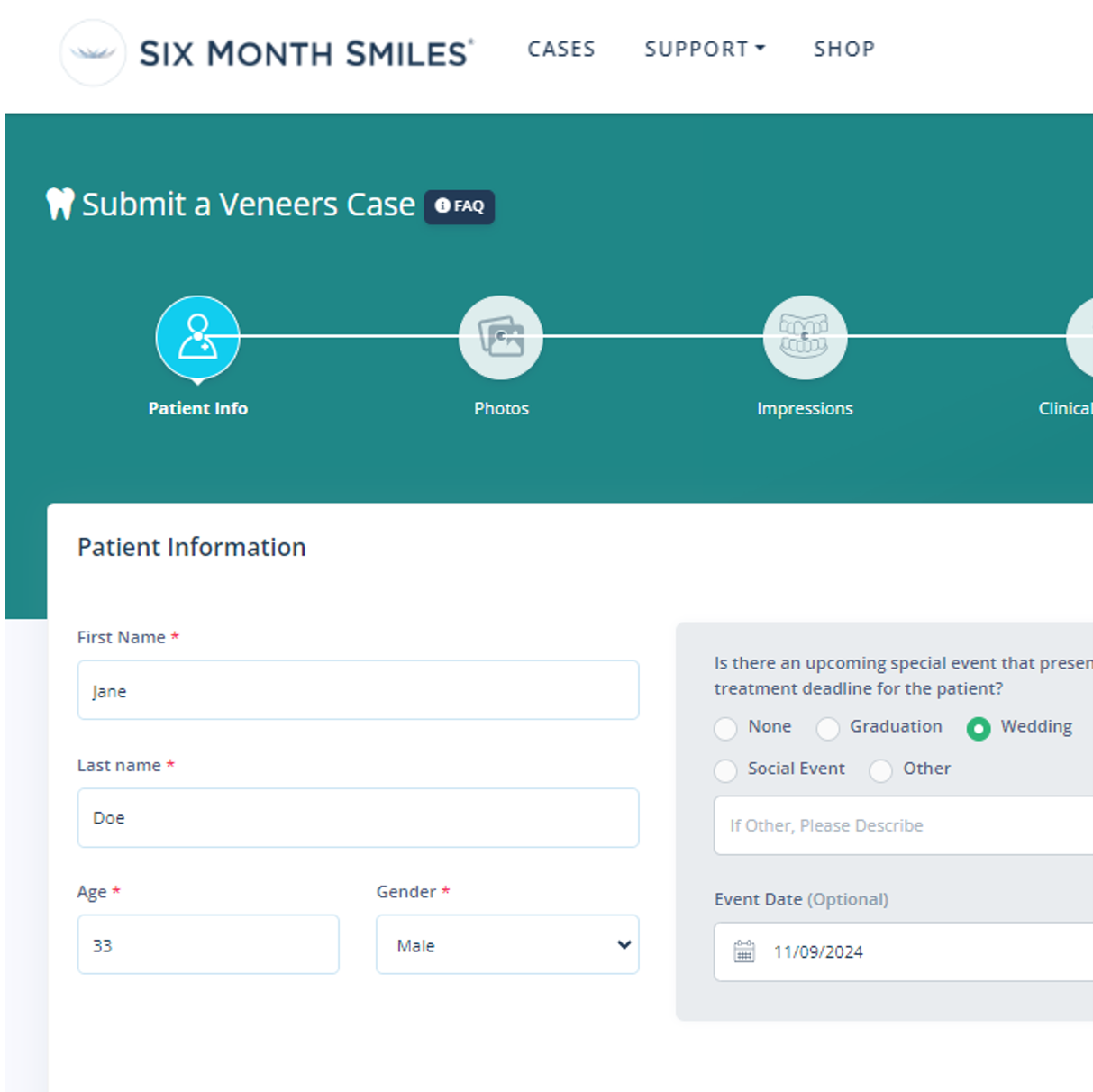 Lammina Dental Veneers with Six Month Smiles